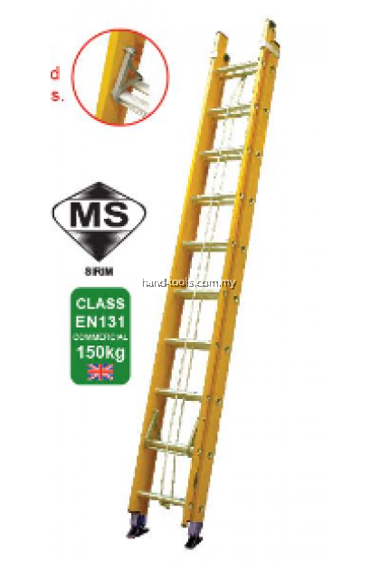 EVERLAS NON-CONDUCTIVE DOUBLE EXTENSION LADDER