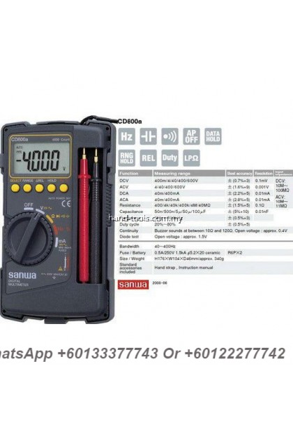 SANWA CD800A Digital Multimeter (JAPAN)