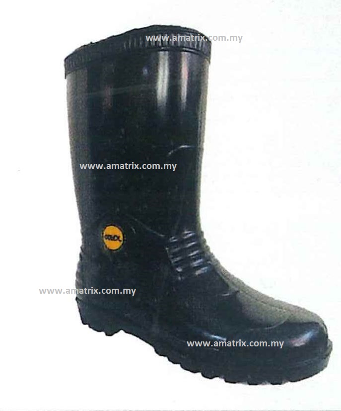 COLEX RB7700 12" PVC RAIN BOOT BLACK
