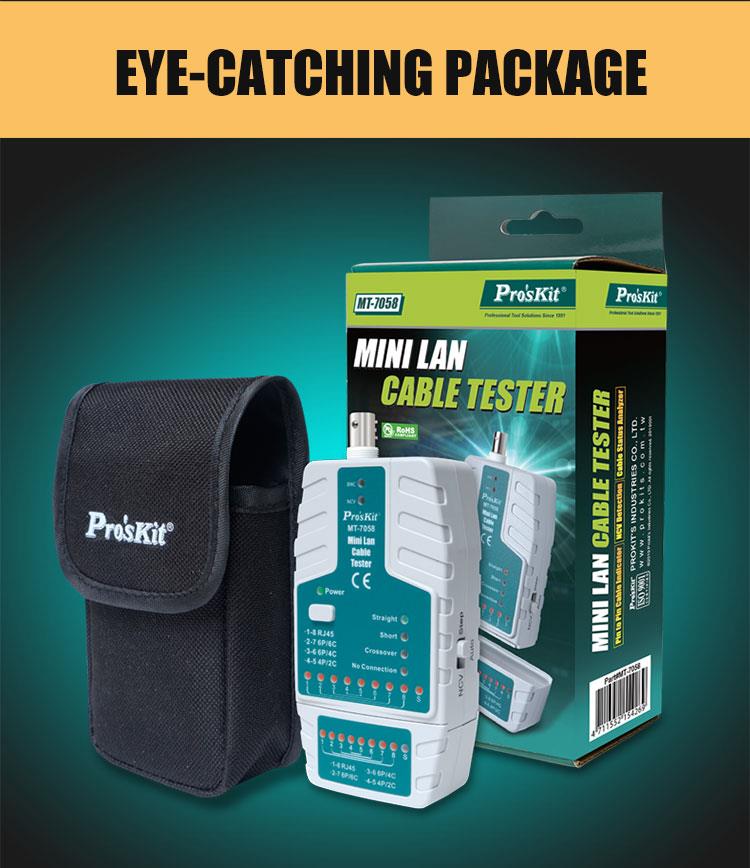 proskit MT-7058 Mini Lan Cable Tester Pro'sKit MT-7058 Mini Lan Cable ...
