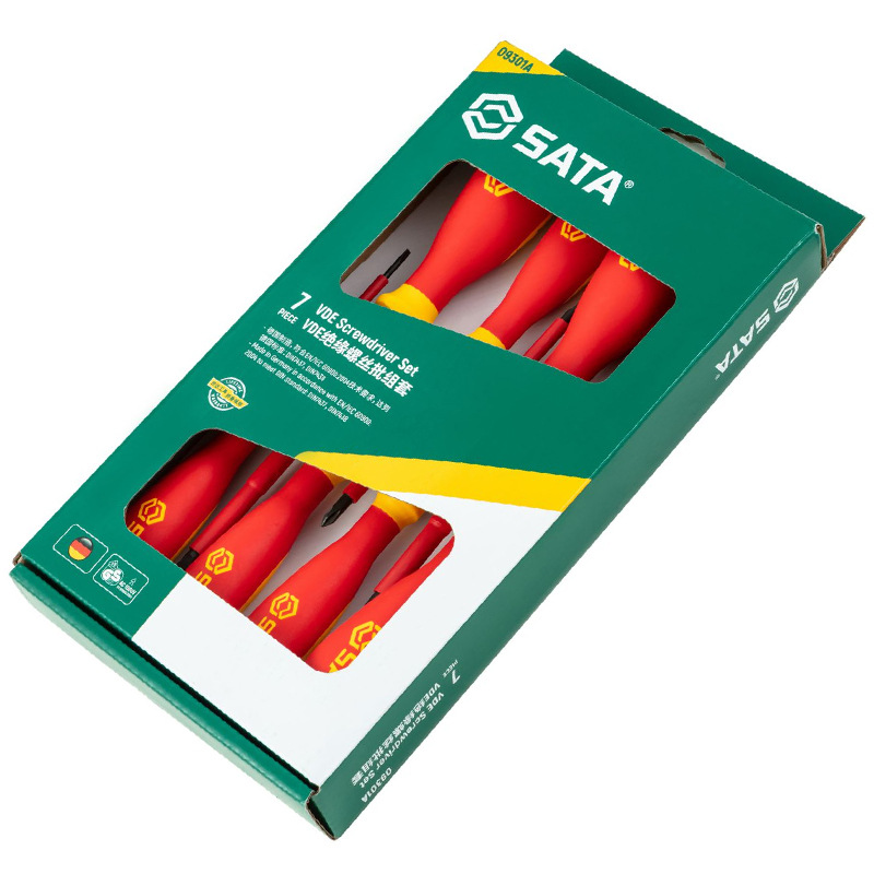 Sata 09301A 7PC Combination Insulated Screwdriver Set