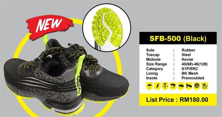 COLEX SFB-500 S1P Stylish Safety Shoes Safety Boots Steel Toecap Kevlar ...